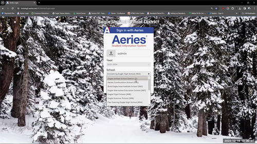 Nevada Joint Union High School District - Aeries